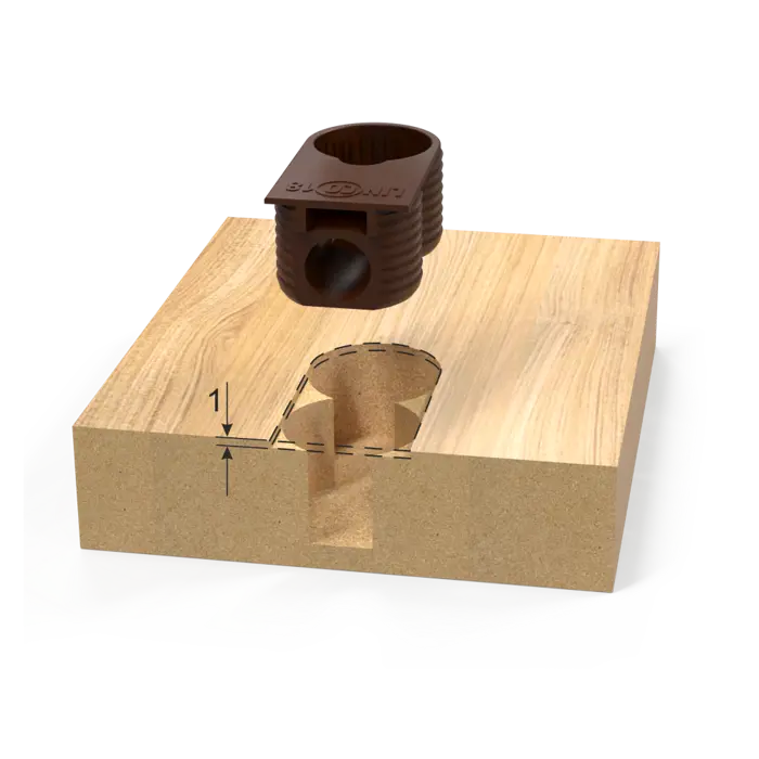 Linco24 (16mm) Cam + Plastic Msfix Eccentric - Mesan Plastik ve Metal